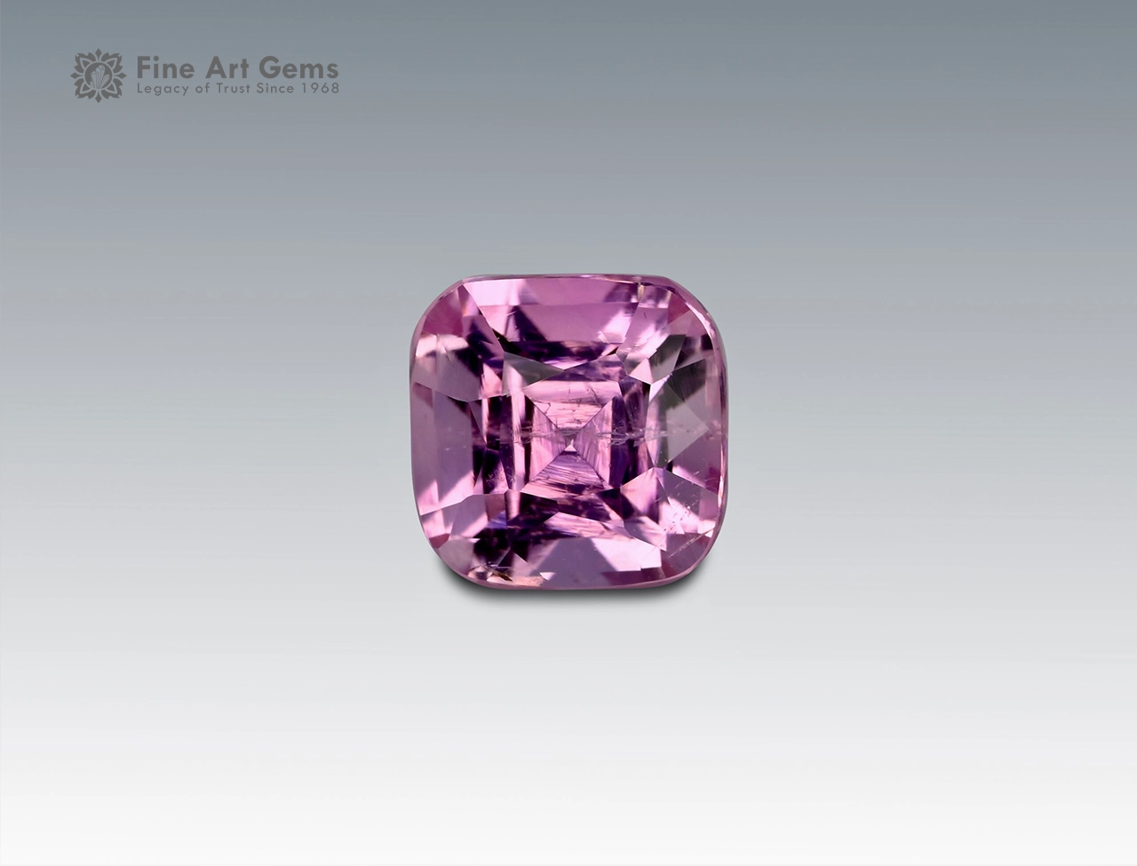 1.25 Carat Pink Topaz with Cushion Cut - Pakistan - TP1-P09 - Fine Art Gems
