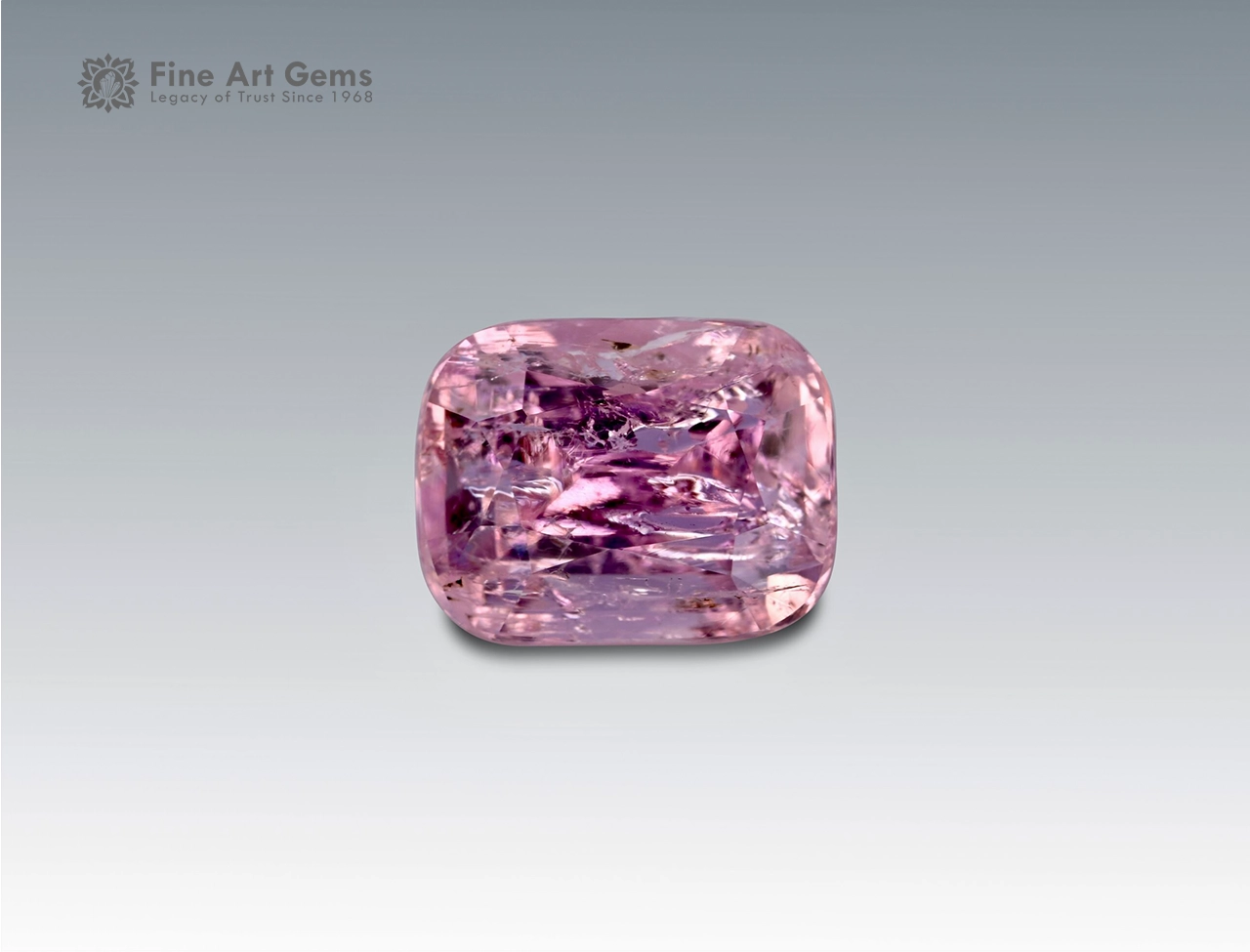 2.8 Carat Pink Topaz with Cushion Cut - Pakistan - TP1-P16 - Fine Art Gems